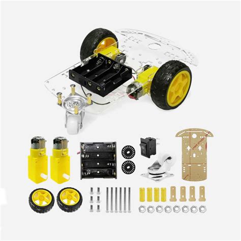 2wd 2 Wheel Robotic Smart Car Chassis Kit Arduino Obstacle Avoiding Robot Car Daraz Lk