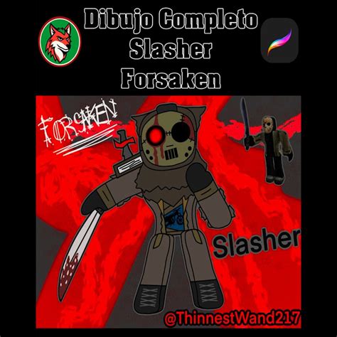 Dibujo Completo Slasher Forsaken Procreate Forsaken Roblox Fyp