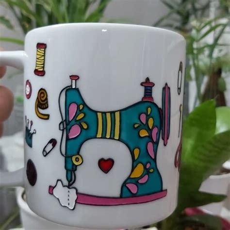 خرید و قیمت ماگ ویترای اختصاصی خیاطی، ماگ ، هدیه ای زیبا با طرح برجسته