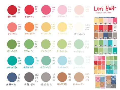 Lori Holt Color Palette Patchwork Tutorial Color Palette Color