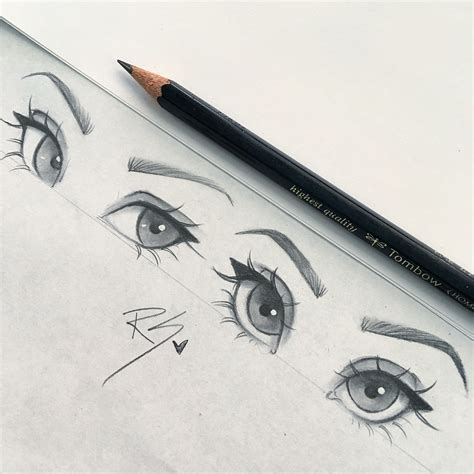 Easy Pencil Sketches Of Eyes