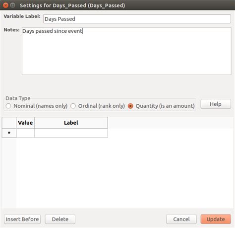 Helpvariabledetails Sofa Statistics