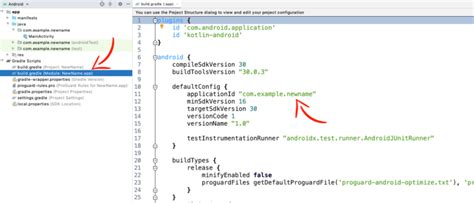 Change Your Project Name Package Name In Android Studio John Codeos