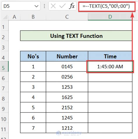 How To Convert 4 Digit Number To Time In Excel 3 Methods