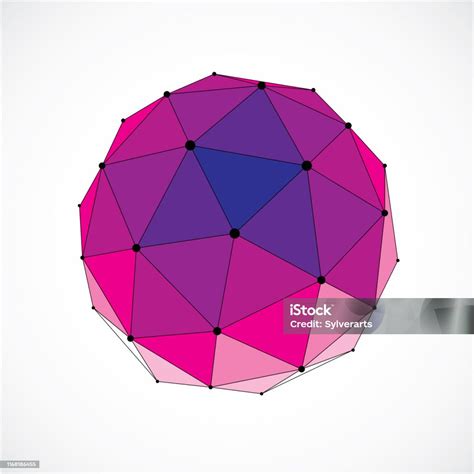 검은 선과 연결된 점 다각형 와이어 프레임 개체와 원근 기술 모양 통신 기술 테마의 디자인 구조로 사용하기 위해 흰색으로 분리 된 추상적 인 면이 있는 요소 0명에 대한