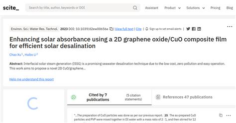 Enhancing Solar Absorbance Using A 2d Graphene Oxide Cuo Composite Film For Efficient Solar