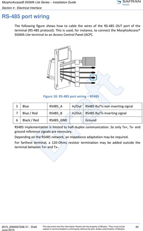 Safran Identity And Security Mphac001a Control Access Terminal User Manual