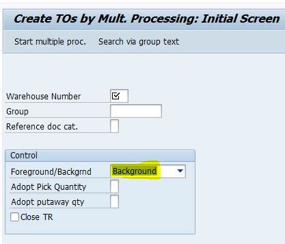 Solved How To Create Transfer Order In Background For A G SAP Community