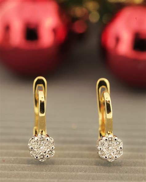 ყვითელი ოქროს საყურეები 18k Precious Crafts