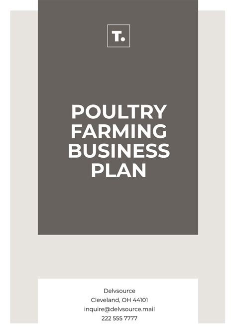 Free Poultry Farming Business Plan Template To Edit Online