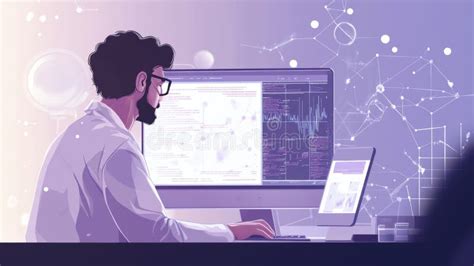 Medical Researcher Analyzing Large Volumes Of Genomic Data Stock Image Image Of Knowledge