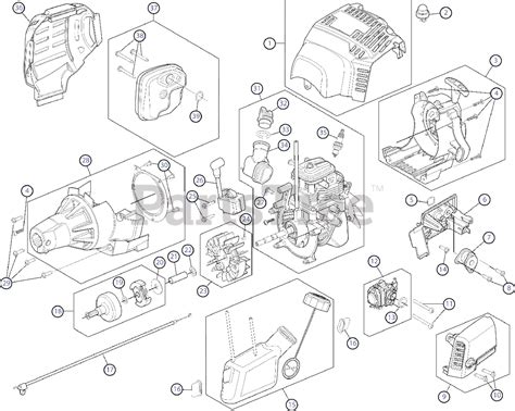 Troy-Bilt TB 685 EC (41BDZ68C766) - Troy-Bilt String Trimmer Engine Assembly Parts Lookup with ...