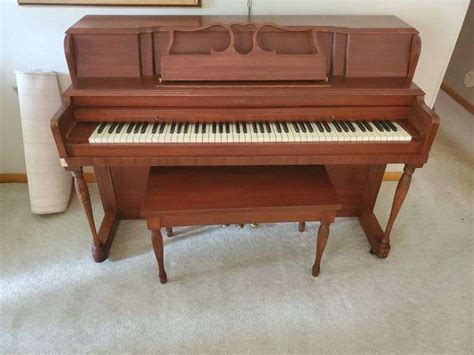 Weaver Venti Mignon Upright Piano Measures 55in W With Fliptop Bench Located On First Floor
