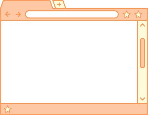Orange Cute Ui Browser Cute Web Browser 10976213 Png