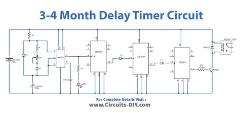 Three To Four Months Duration Timer Circuit