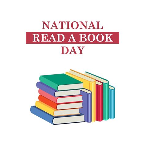 Premium Vector National Read A Book Day