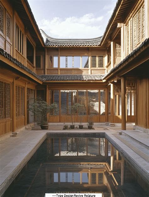 Chinese Courtyard Aesthetic ハウスデザイン ガーデンカフェ 建筑