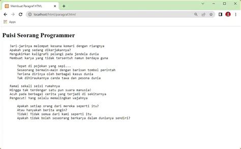 Cara Membuat Paragraf Pada Html Beserta Contohnya Ade Roni Personal Blogs