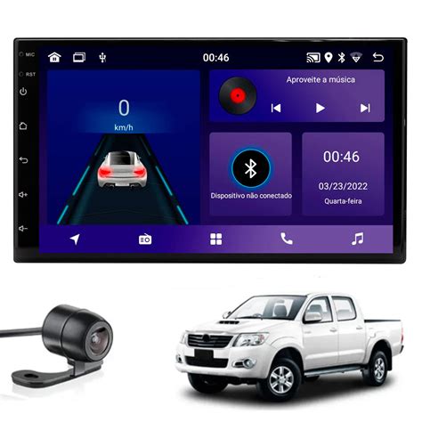 Central Multimídia Hilux 2006 2007 2008 2009 2010 Tela Ips De 7 Polegadas Quad Core 2gb Carplay