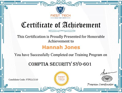 CompTIA Security Certification SY Exam Training