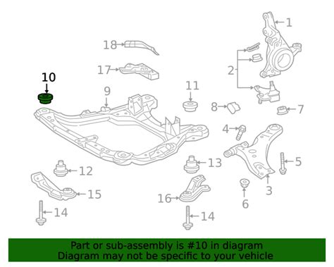 2018 2021 Lexus Engine Cradle Stopper 52213 48010 Oem Parts Online