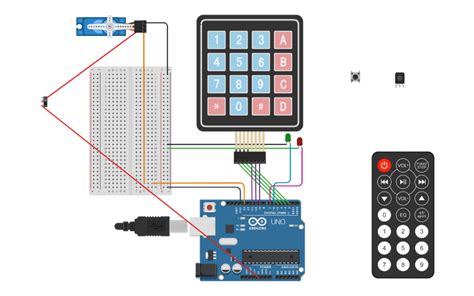Circuit Design Spiderman Door Lock With Numpad Tinkercad