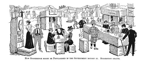 영국 풍자 만화 만화 캐리 커 처 일러스트스톤 헨 하 정부는 그것을 구입 하는 경우 스톤헨지에 대한 스톡 벡터 아트 및 기타 이미지 스톤헨지 풍자 1880 1889