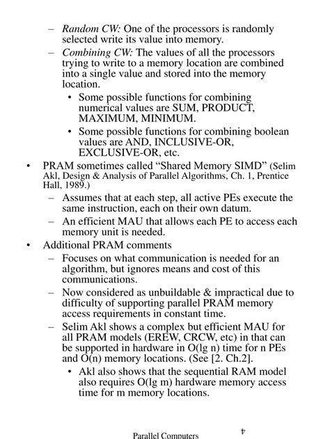 Ppt The Pram Model For Parallel Computation Chapter 2 Powerpoint