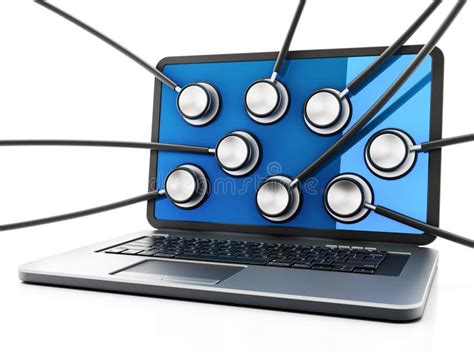 Laptop Computer Data Storage Concept Stock Illustration Illustration Of Laptop Ilustration