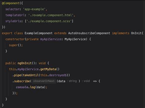 Unsubscribe From Rxjs Observables In Angular Components