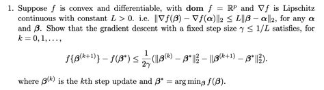 Solved 1 Suppose F Is Convex And Differentiable With