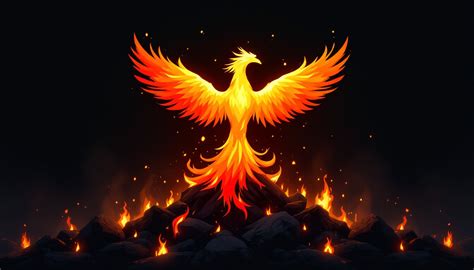Free Pixel Phoenix Reborn Photo Phoenix Firebird Pixel Download At Stockcake