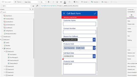 Combobox1 To Update Datacard Power Platform Community