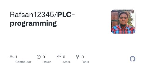 GitHub Rafsan PLC Programming