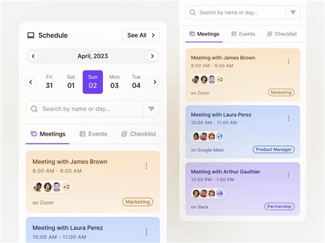 schedule alignui design system by erşad başbağ on dribbble