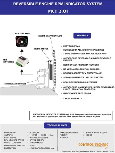 Reversible Engine Rpm Indicator System Pdf Engines Sensor