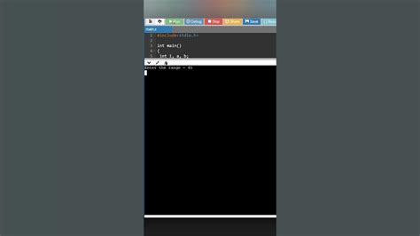 C Program To Print Even Numbers Between Two Ranges Youtube Shorts