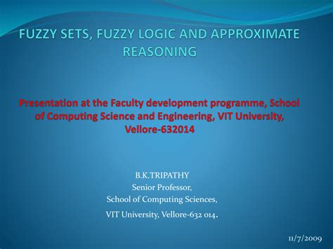 Pdf Fuzzy Sets Fuzzy Logic And Approximate Reasoning