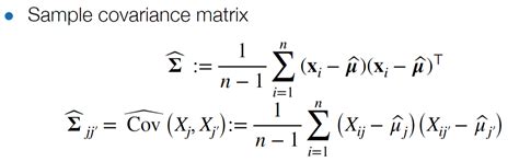 Sample Covariance Of A Data Matrix Cross Validated