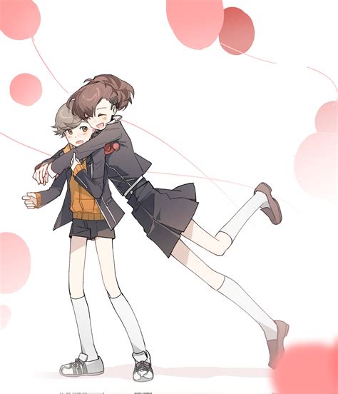 Shiomi Kotone And Amada Ken Persona And 2 More Drawn By Eca Leaf Danbooru