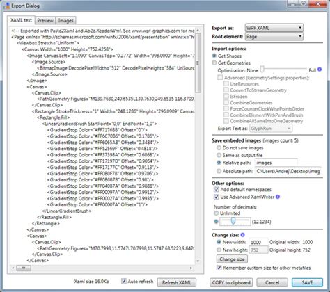 Convert Clipboard And Metafiles Into XAML For WPF Silverlight Or Windows Store Apps