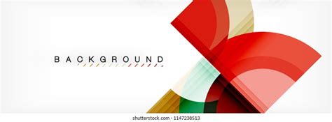 Geomtric Modern Backgrounds Rings Abstract Template Stock Vector