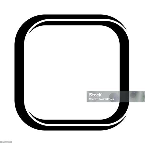 정사각형 프레임 둥근 모서리 낙서 프레임 테두리 사각형 배너 마커 0명에 대한 스톡 벡터 아트 및 기타 이미지 0명 건설 프레임 곡선 Istock