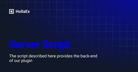 Server Script Hollaex®