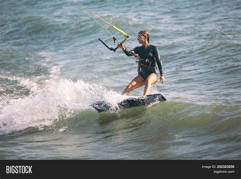 Kite Surfing Girl Sexy Image Photo Free Trial Bigstock