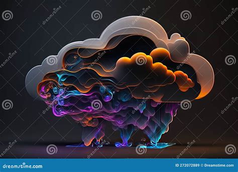 Abstract Cloud Storage Computing Advanced Artificial Intelligence