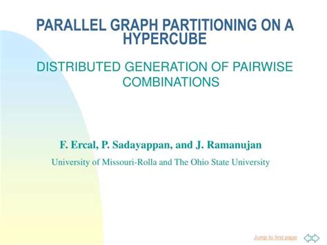 Ppt Parallel Graph Partitioning On A Hypercube Powerpoint Presentation Id1822887