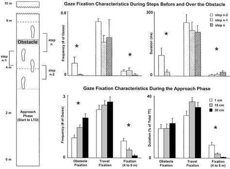 Frequency And Duration Of Three Gaze Behaviours Obstacle Fixation Download Scientific Diagram