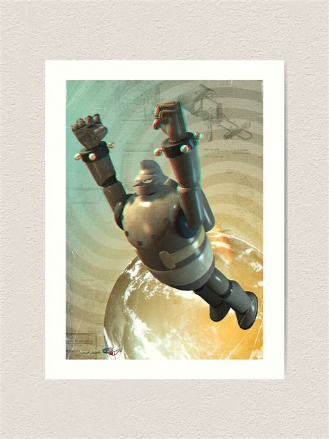 Gigantor The Giant Robot Anaglyph 3d Pop Art Illustration Version 2 Art Print By 3dpopart