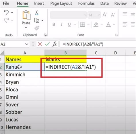 How To Use The Indirect Function In Excel Step By Step Guide Exceltutorial